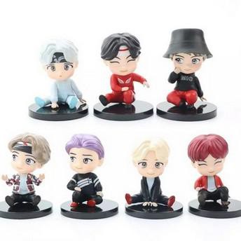 Jual Np2> MINI FIGURE BT$ BT21 TINY TAN ARMY BANGTAN BOYS KPOP IDOL MODEL ACTION FIGURE TOPPER ...