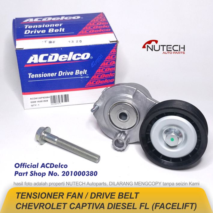 Jual TENSIONER FAN DRIVE V BELT CAPTIVA DIESEL FL FACELIFT C140 ORI GM ...