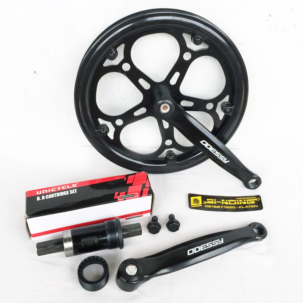 Jual Gear Sepeda Crank Set 52T 48T Exotic BB Araya 113 118 122 | Shopee ...