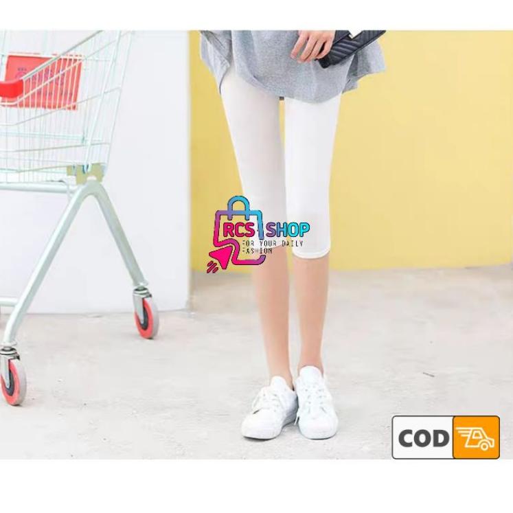 Jual kodeX3j3I--Legging 3/4 Standar Spandex Premium (BB 30kg - 60kg) | Shopee Indonesia