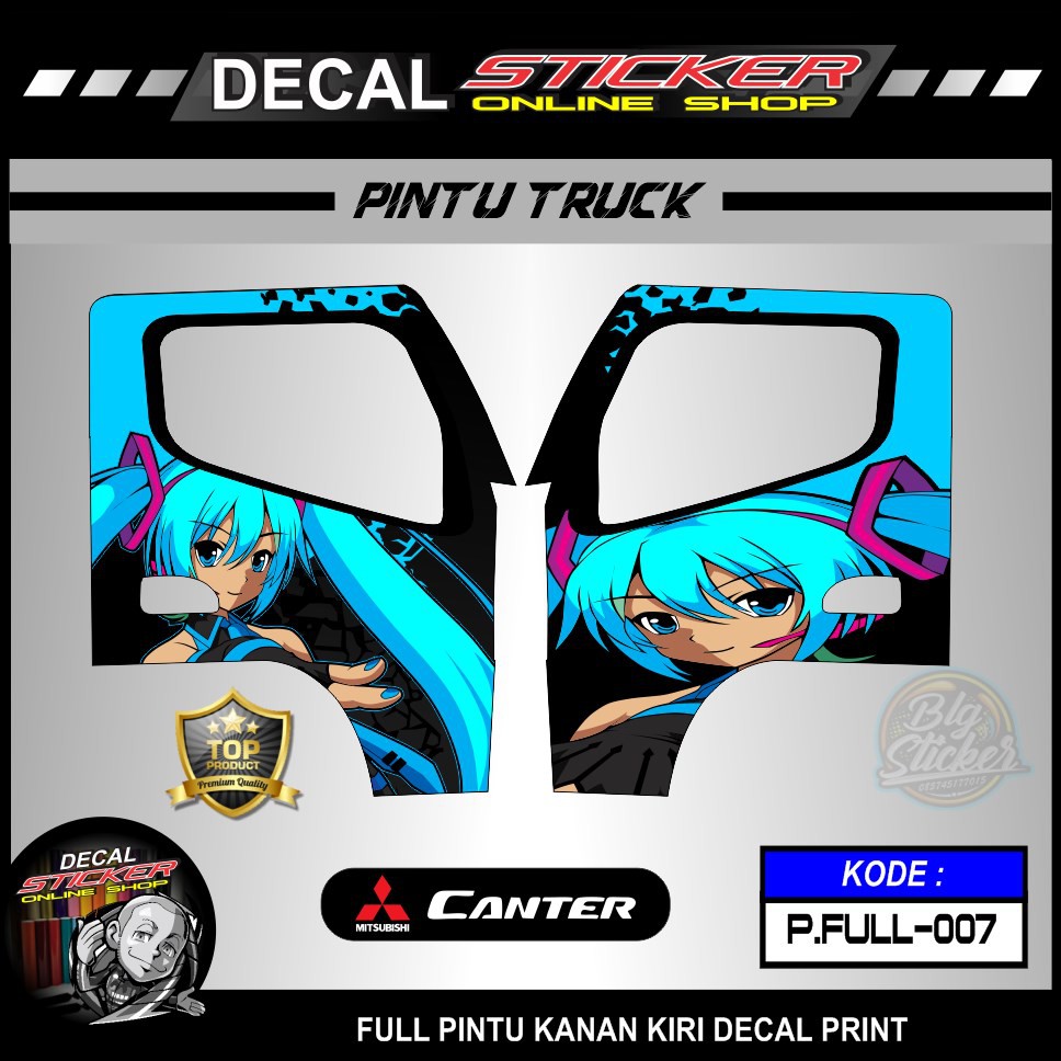 Jual STIKER MOBIL TRUK CANTER DECAL PRINT PINTU FULL VARIASI CUSTOM ...