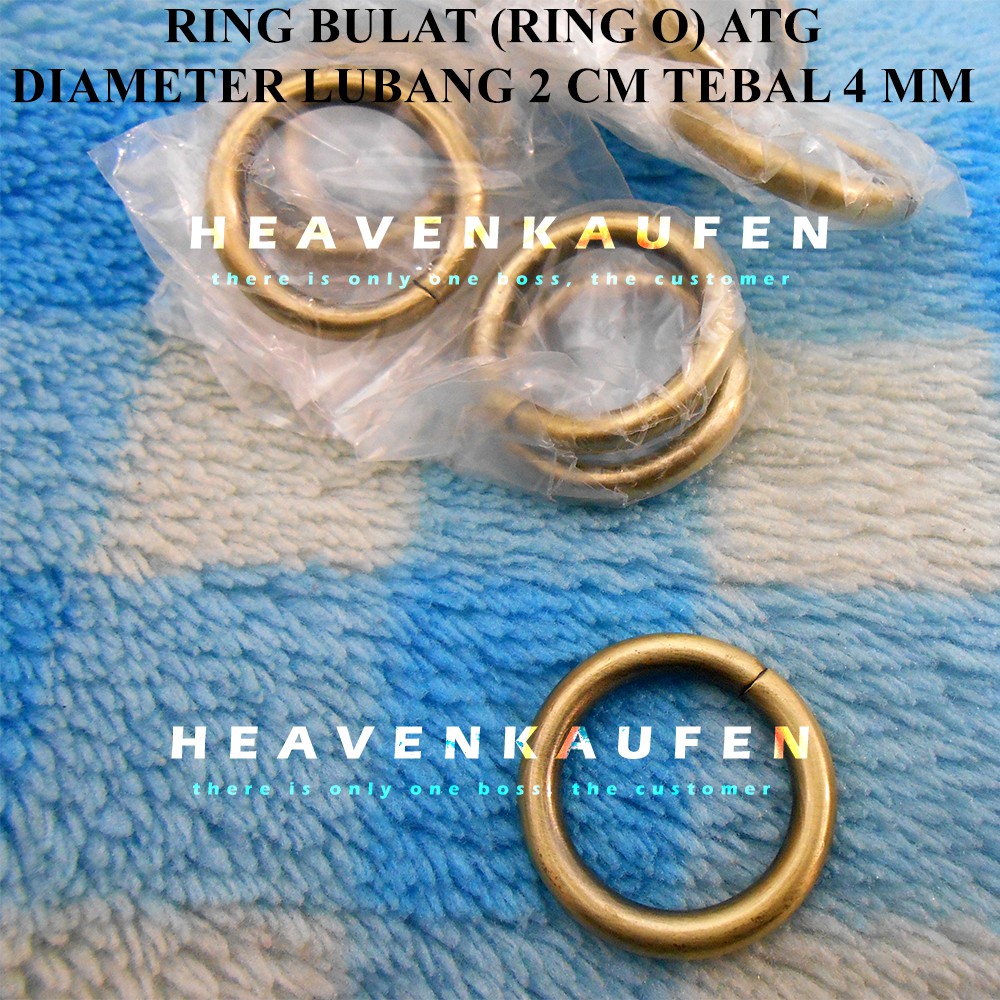 Jual Ring Bulat / Ring O ATG Bakar 2 cm Tebal 4 mm | Shopee Indonesia