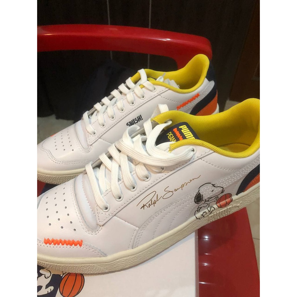 Jual Puma X Peanuts Ralph Sampson White Basketball | Shopee Indonesia
