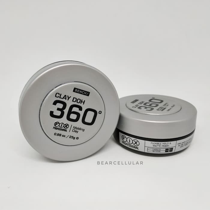Jual Fix Clay Doh 360 Mini 25gr Professional Hair Wax Pomade ORIGINAL ...