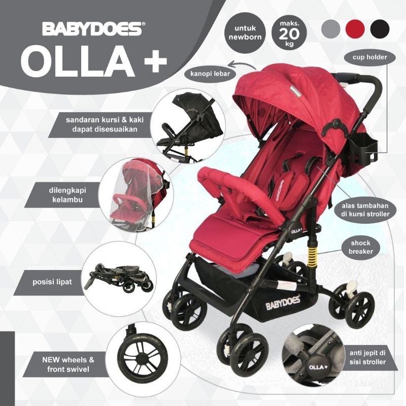 Jual Stroller Babydoes Olla / Olla+ / Olla R / Olla R+ Reversible ...