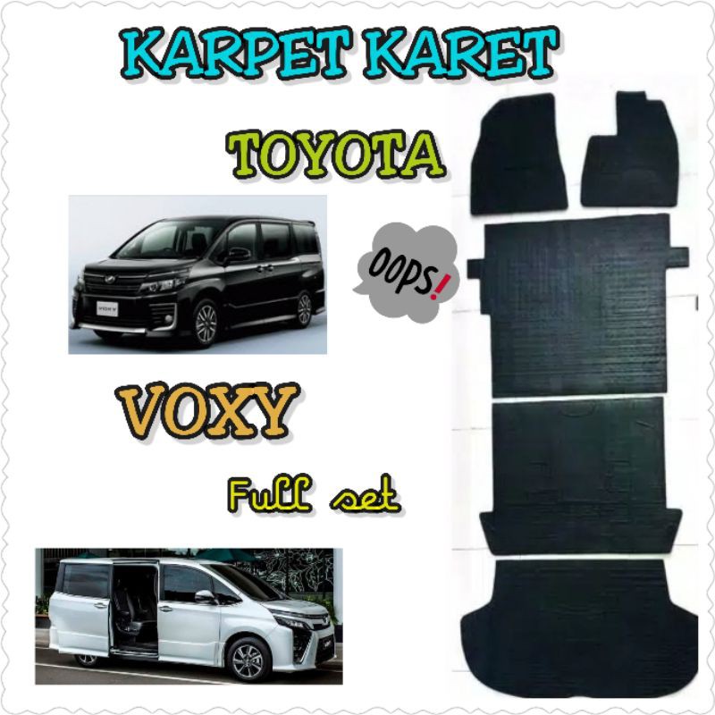 Jual karpet karet mobil toyota voxy full set / VOXY | Shopee Indonesia