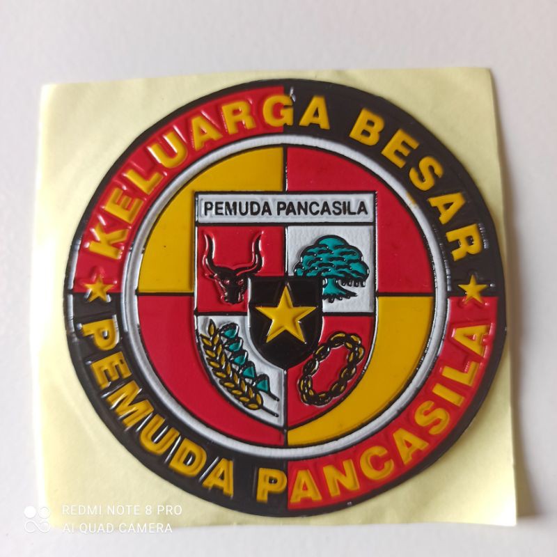 Jual STICKER EMBOS LOGO PP BULAT/STIKER TEMPELAN PP(PEMUDA PANCASILA ...