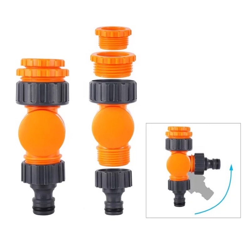 Jual Garden Faucet Quick Connector 180 Degree Rotatable Quick Connector ...
