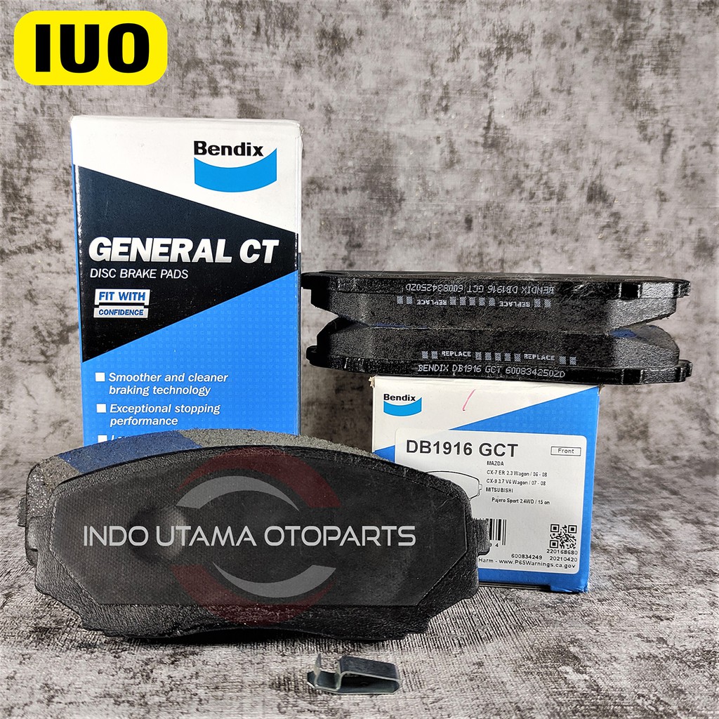 Jual Kampas Rem All New Pajero Sport BENDIX Brake Pad DB 1916 GCT ...