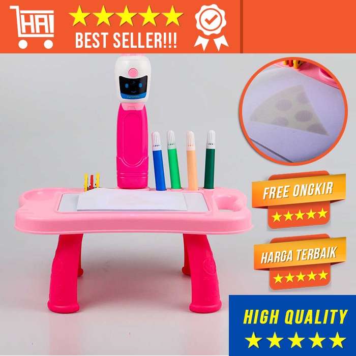 Jual [HIGH QUALITY] KINDER ART TABLE ORIGINAL MEJA LUKIS ANAK LED ...