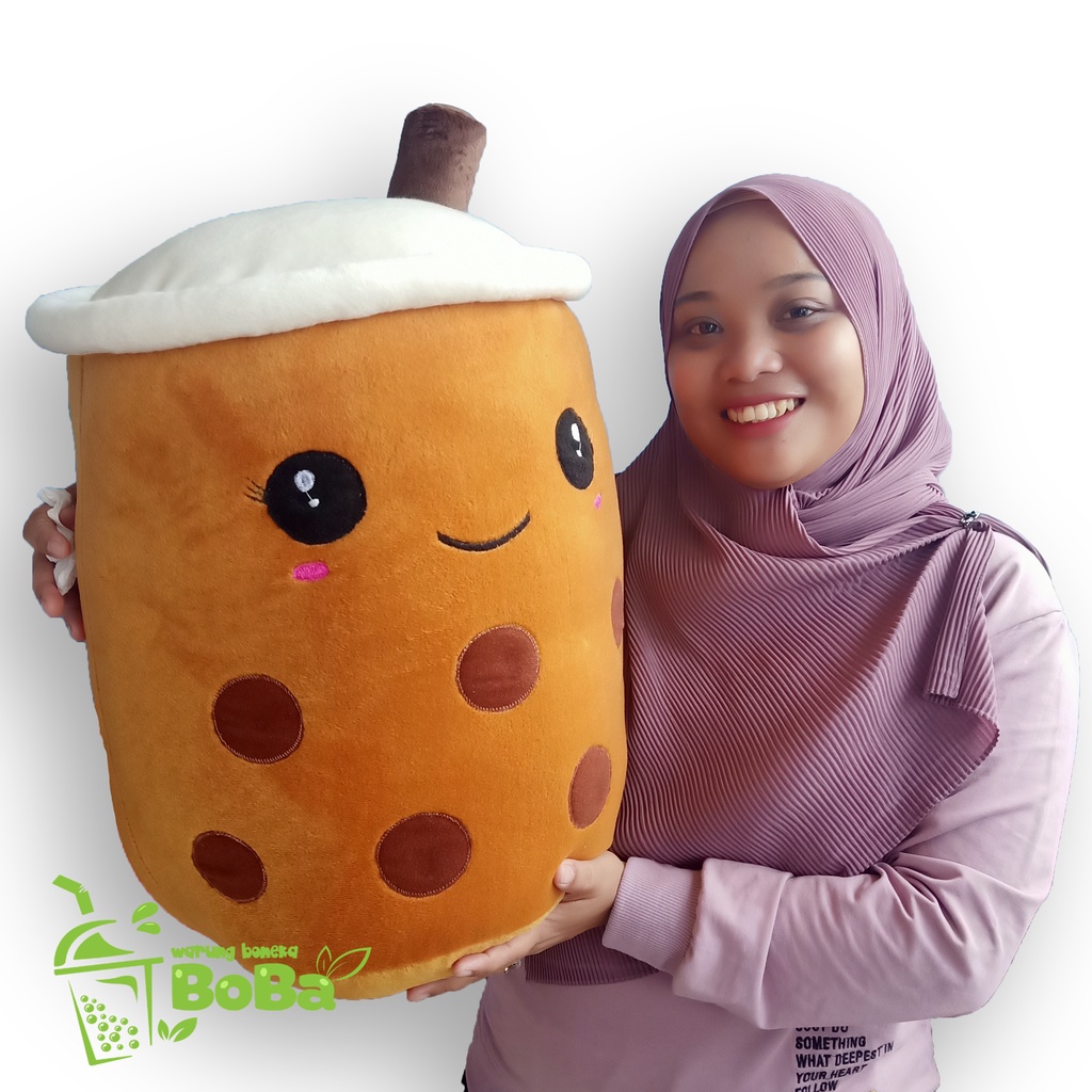 Jual Boneka Viral bentuk Minuman Boba Bubble Milk Tea ukuran super ...