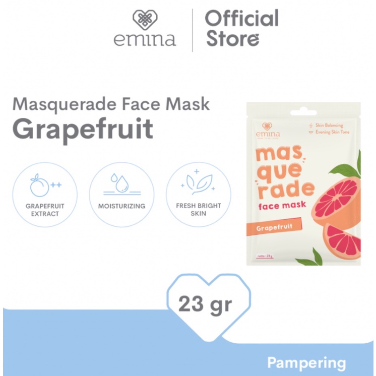 Jual EMINA MASQUERADE FACE MASK SACHET 23 GR | Shopee Indonesia