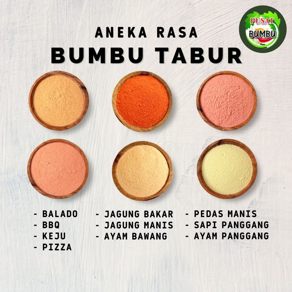 Jual BUMBU TABUR ANEKA RASA 1 KG - SEASONING POWDER - TABURAN KENTANG ...