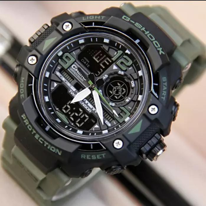 Jual Cuci Gudang!! G-Shock G-8078 Shooter (Army Rubber) | Shopee Indonesia