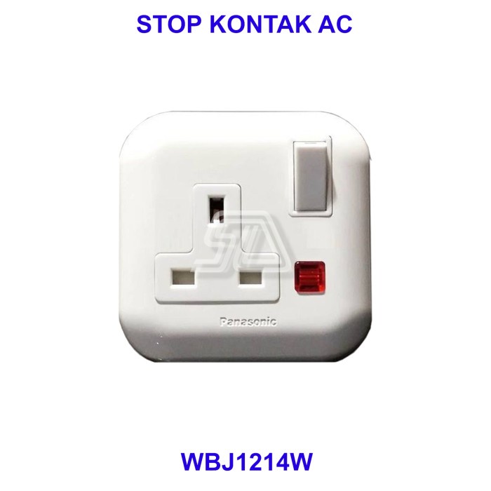 Jual Panasonic Stop kontak AC dengan saklar WBJ1214W | Shopee Indonesia