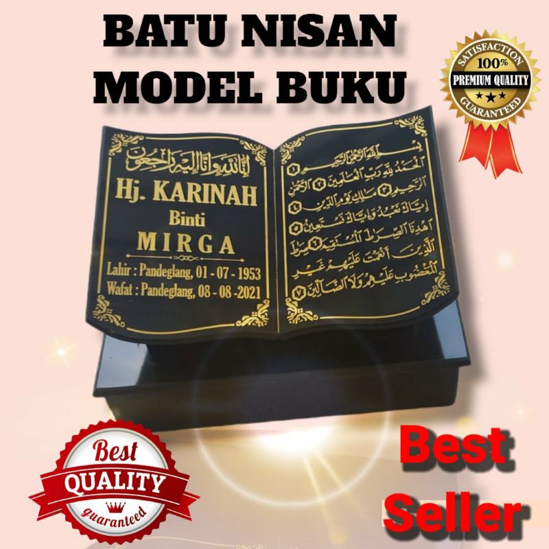 Jual BATU NISAN MODEL BUKU MINIMALIS UKURAN 20 X 30 CM | Shopee Indonesia