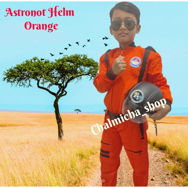 Jual Kostum Anak Profesi Astronot Pilot Nasa orange | Shopee Indonesia