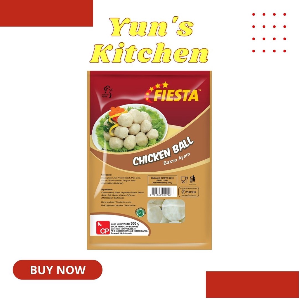 Jual Fiesta Chicken Ball - Bakso Ayam 500 gr - Frozen Food | Shopee ...