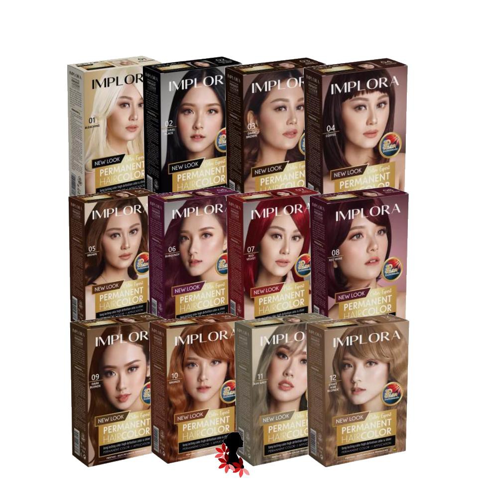 Jual IMPLORA NEW PERMANENT HAIR COLOR | Shopee Indonesia