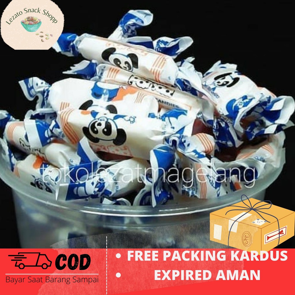 Jual Permen Susu Panda Kiloan / 250 gr Jajanan jadul zaman now | Shopee ...