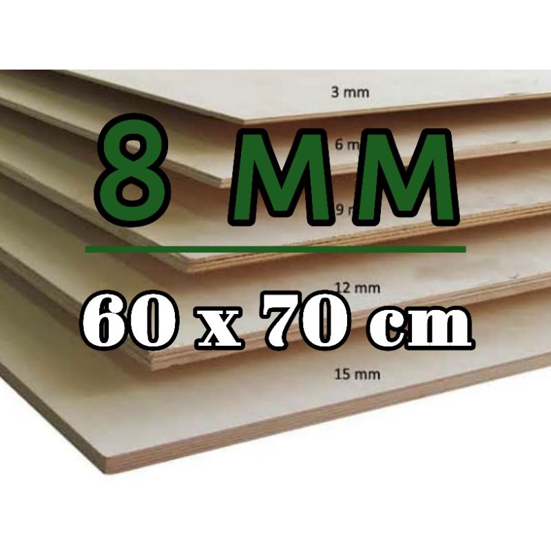 Jual Triplek 8 mm ukuran 60 x 70 cm Triplek/Multiplek SNI | Shopee ...