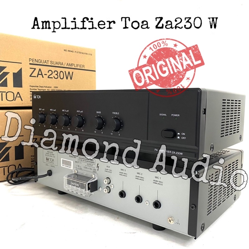Jual Amplifier Toa Za230 W Original Ampli 30Watt Za 230 W ( BISA COD ) | Shopee Indonesia