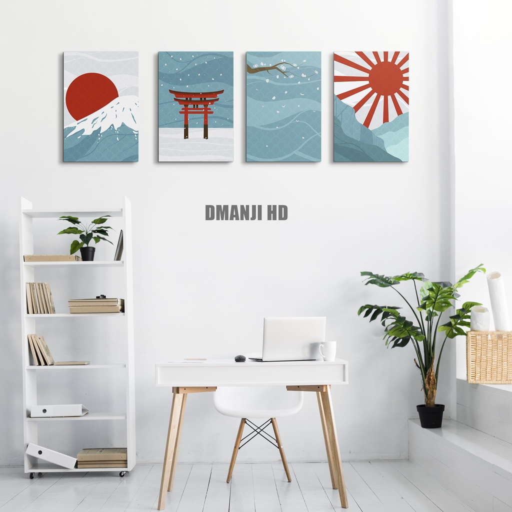 Jual DMANJI HD | Hiasan dinding Aesthetic Japanese | Poster Kayu Abstrak Jepang | Poster Gaya ...