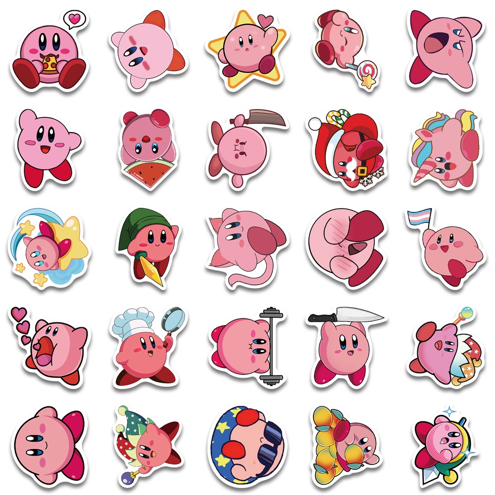 Jual Stiker Kartun Kartun Anime Kirby isi 24 pcs | Shopee Indonesia
