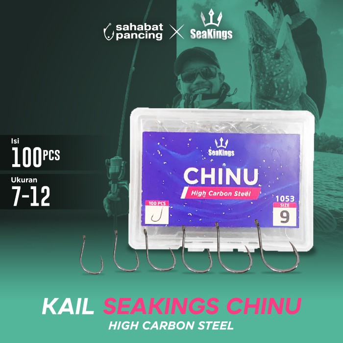 Jual KAIL PANCING SEAKINGS CHINU RING HIGH CARBON STEEL NOMOR 1- 18 ISI ...