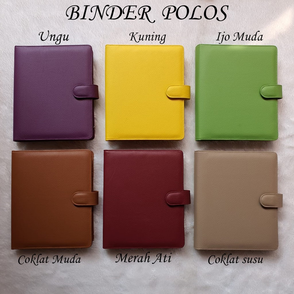 Jual BINDER POLOS 18 WARNA PILIHAN A5 DAN B5 | Shopee Indonesia