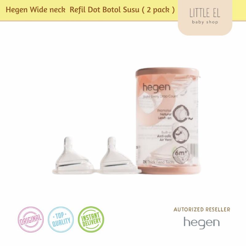 Jual Hegen Refil Dot Botol Susu ( 2 pack ) | Shopee Indonesia