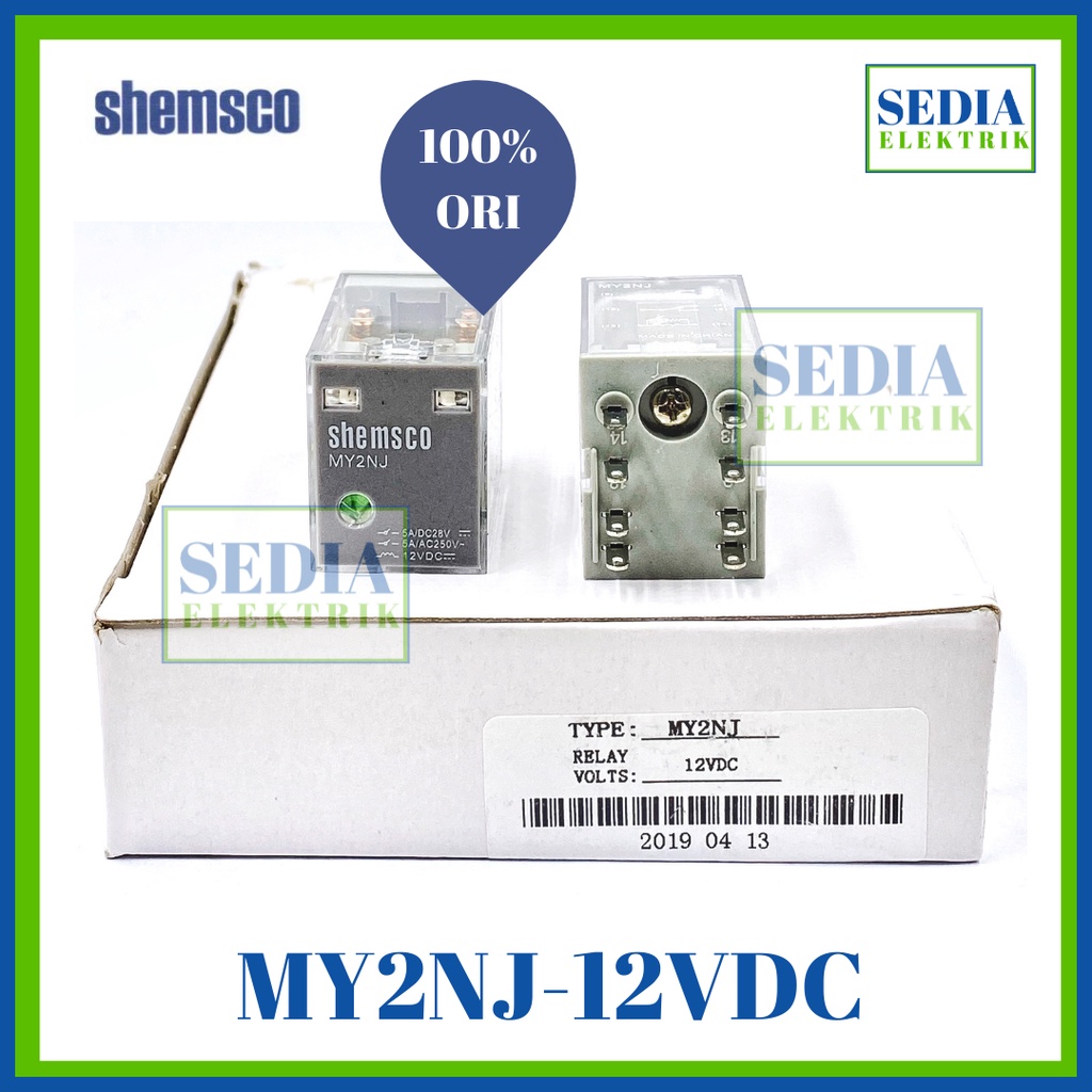 Jual Shemsco Relay MY2NJ-12VDC MY2NJ 12VDC sama Omron Relay | Shopee ...