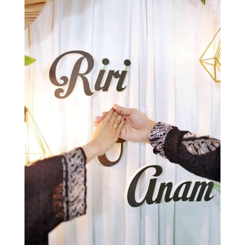 Jual Custom Nama Styrofoam Huruf Gabus Dekorasi Backrdrop Engagement ...