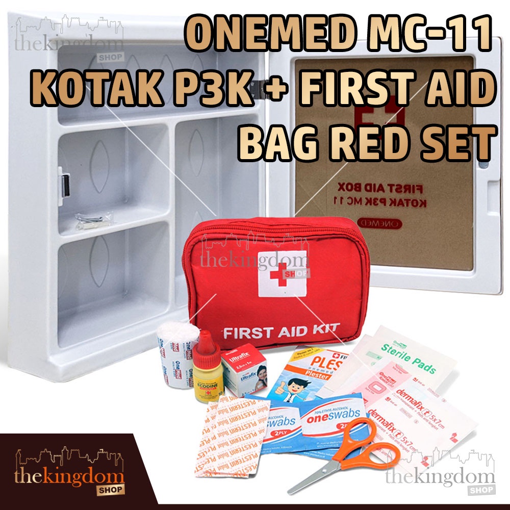 Jual Onemed Kotak P3K MC-11 Rak Obat Plastik Mika Dinding First Aid Kit ...