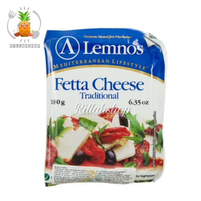 Jual Lemnos Fetta Cheese Traditional Keju Fetta 180g | Shopee Indonesia