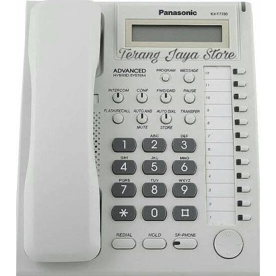 Jual R464W5325- Telepon Digital Panasonic Kx-T7730 Telepon Key Master Pabx (Putih) | Shopee ...