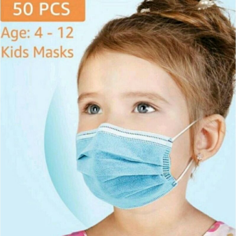 Jual Masker Anak 3 Lapis isi 50 Pcs | Shopee Indonesia