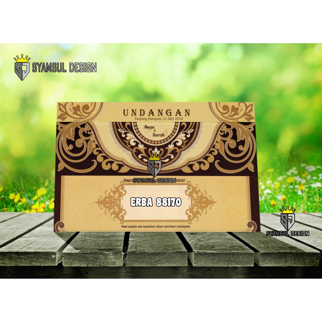 Jual Cetak Undangan Pernikahan ERBA 88170 | Shopee Indonesia