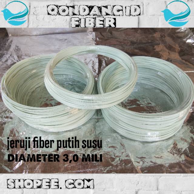 Jual Ruji jeruji fiber warna putih susu ukuran 3 mili berkualitas ...
