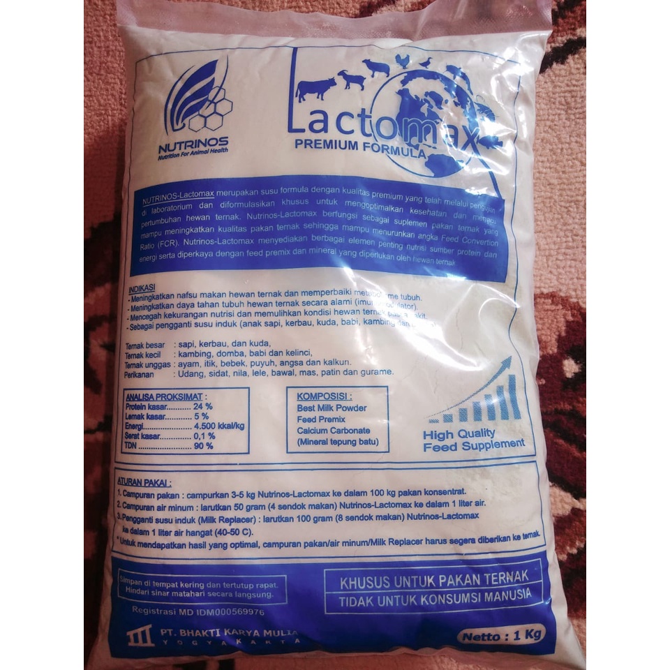 Jual Lactomax Nutrinos Nuternak Susu untuk Anak Sapi Kambing Babi ...
