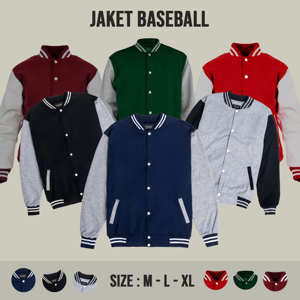 Jual JAKET BASEBALL VARSITY PRIA WANITA FASHION BANDUNG KEREN | Shopee ...