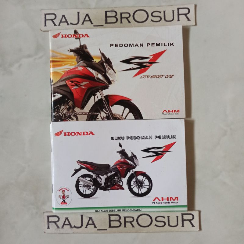 Jual Buku pedoman pemilik/manual book Honda CS1/CS One Domba | Shopee ...
