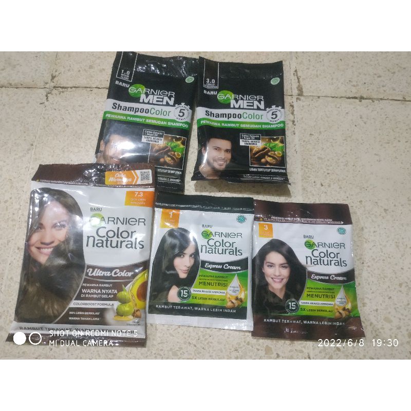 Jual Garnier color natural dan shampoo color sachet | Shopee Indonesia