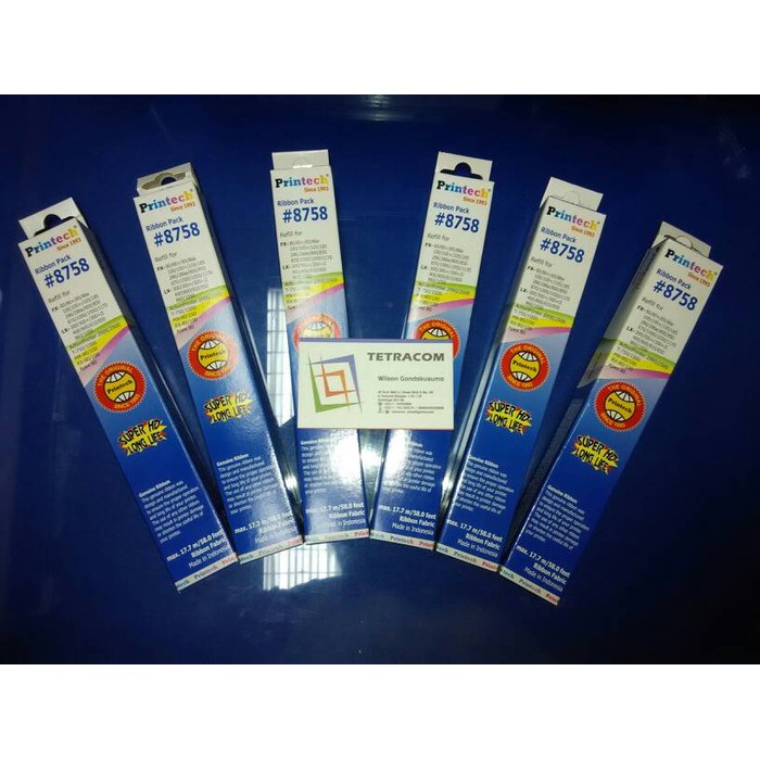 Jual Printech Pita Printer Ribbon Pack Epson #8758 [Original] | Shopee ...