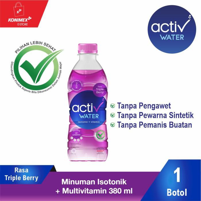 Jual ACTIV WATER TRIPLE BERRY MINUMAN ISOTONIK+MULTIVITAMIN BOTOL 380 ...