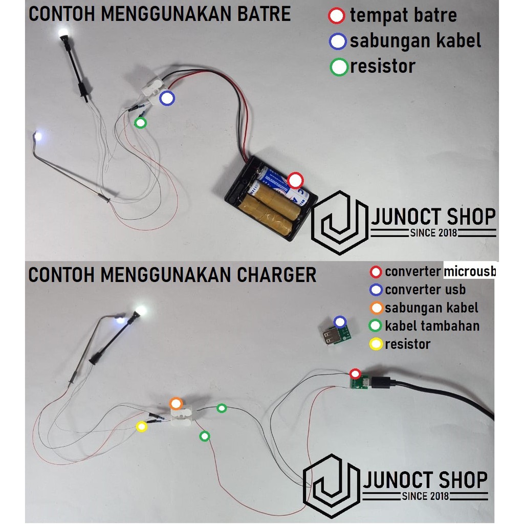 Jual CONVERTER ADAPTER UNTUK TEGANGAN DC - MICRO USB TEMPAT BATERAI ...