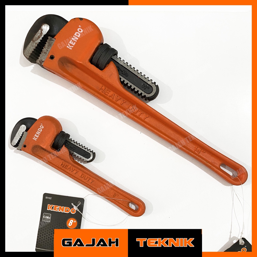 Jual Kunci Pipa 8" 200 mm Pipe Wrench Kendo | Shopee Indonesia