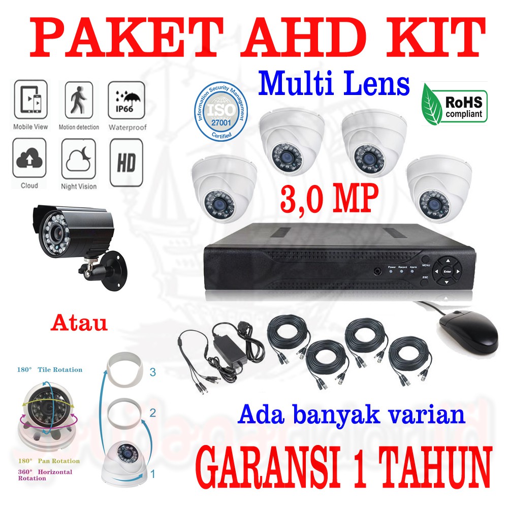 Jual CCTV RUMAH - CCTV KANTOR - CCTV TOKO - CCTV KIOS 3.0 MP | Shopee ...
