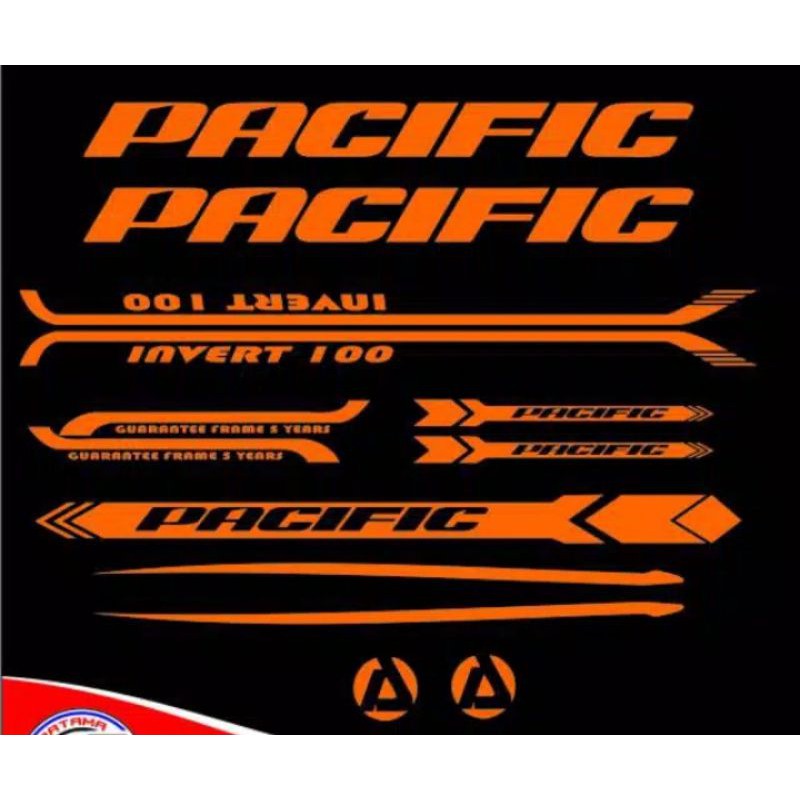 Jual Cutting Sticker Sepeda Pacific Invert 100 | Shopee Indonesia