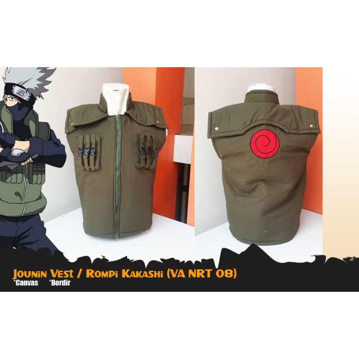 Jual Rompi Jounin Vest Kakashi Naruto Army Anime VA NRT 08 | Shopee ...